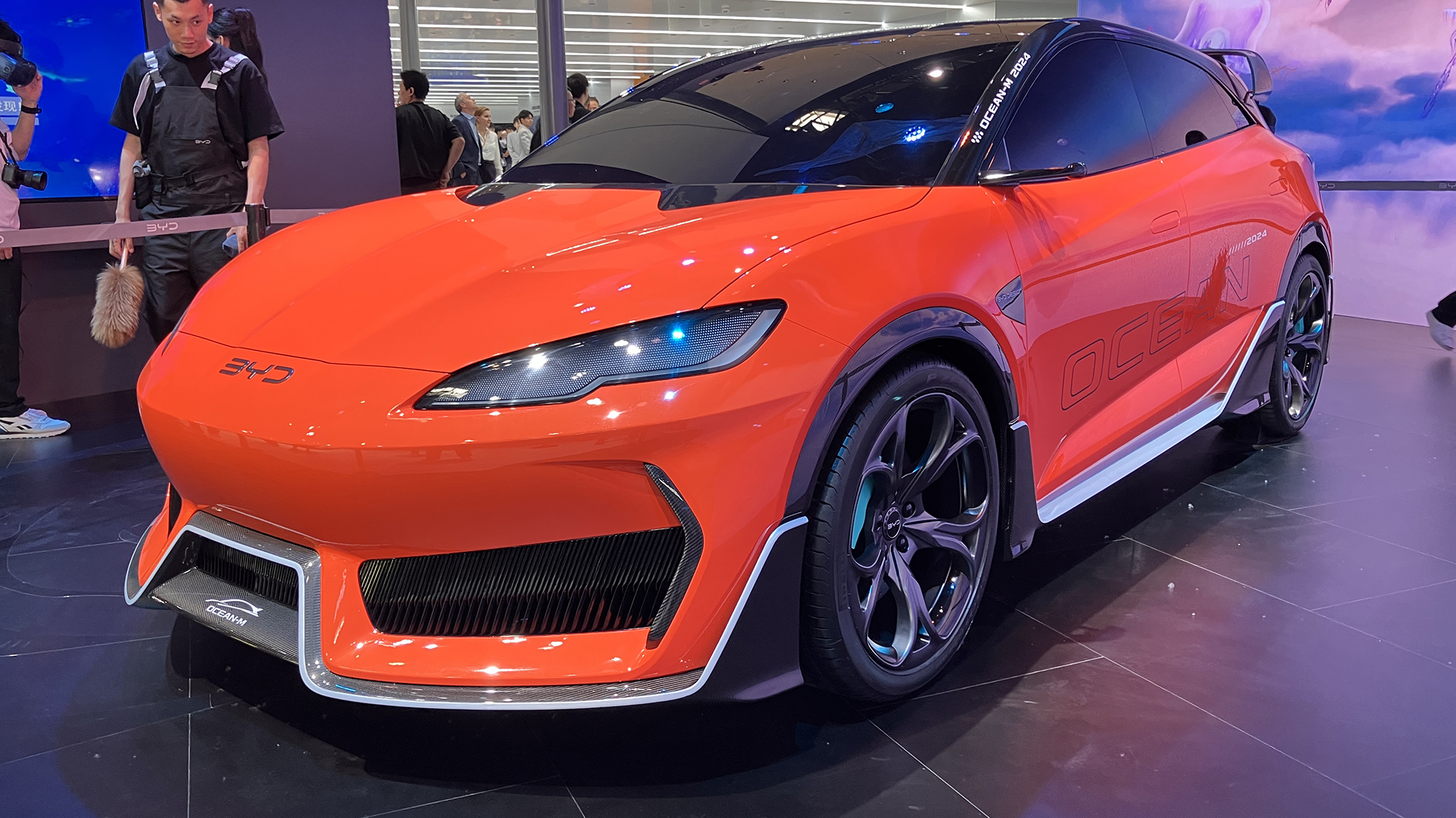 Beijing show: Stunning BYD Ocean-M is a rear-drive electric hot hatch ...